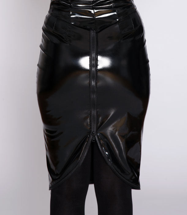 Artifice Products - Kinetic zipper PVC pencil skirt – Artifice Clothing